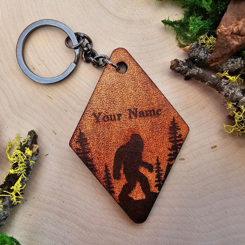 Personalized Sasquatch Keychain - Etsy