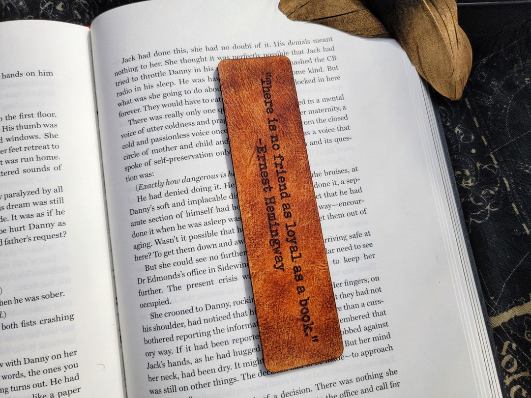Ernest Hemingway Bookmark | Classic Literature Bookmark | Gift for Book ...