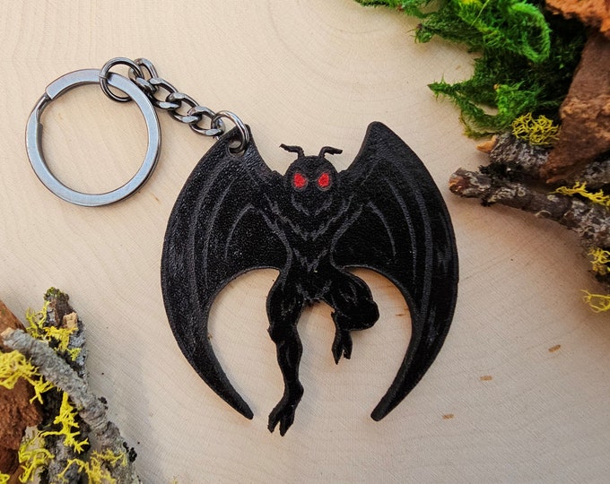 Mothman Motel Retro Plastic Hotel Keychain // Typography Retro Vintage ...