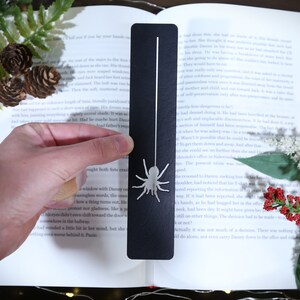 Spider Bookmark | Cute Leather Minimalist Bookmark | Horror Bookmark ...