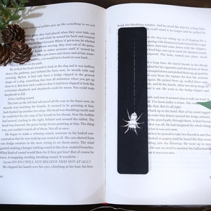 Spider Bookmark | Cute Leather Minimalist Bookmark | Horror Bookmark ...