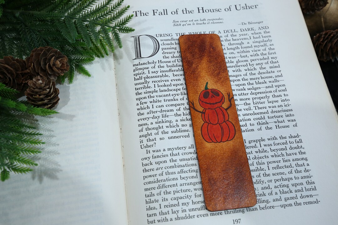 Pumpkin Bookmark | Cute Halloween Bookmark | Bookish Gift | Spooky ...