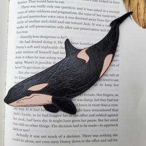 Orca Bookmark | Killer Whale Bookmark | Gift for Book Lover | Ocean ...