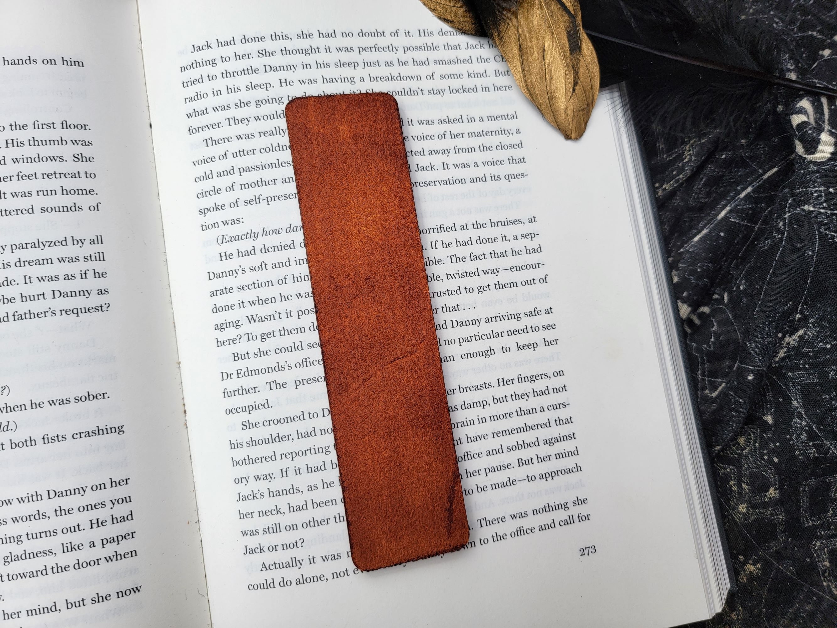 Horror Inspired Bookmark | Leather Shining Bookmark | Gift for Horror ...