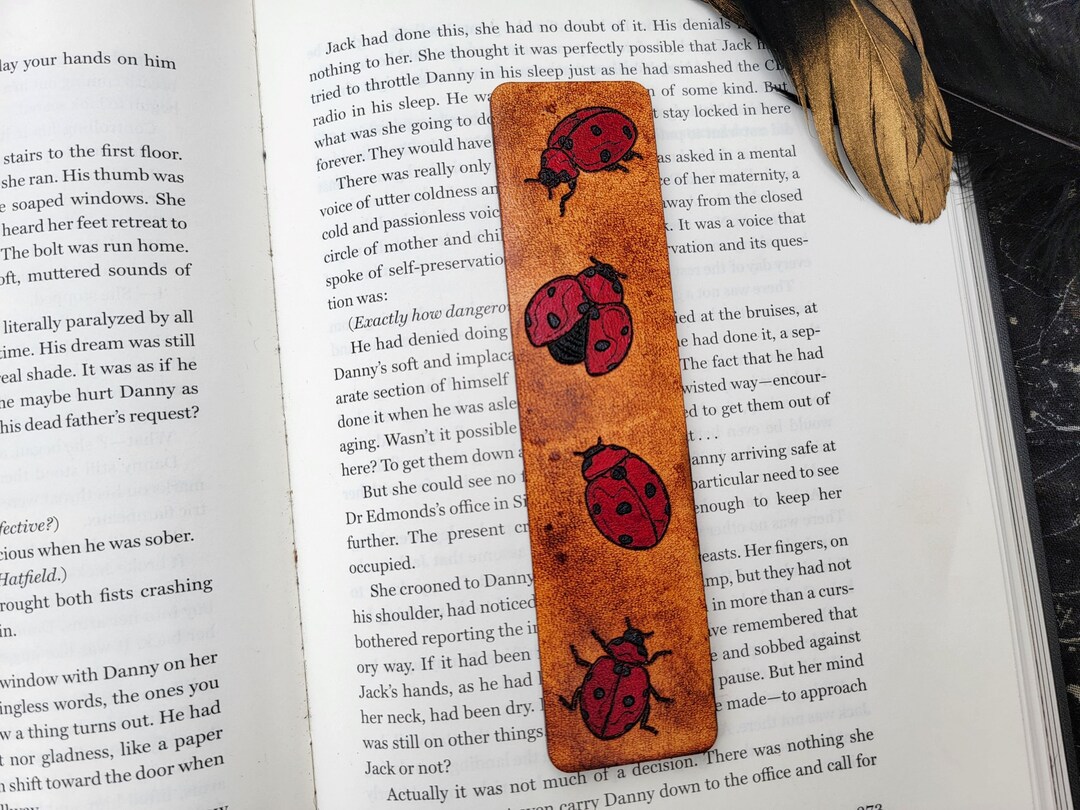 Ladybug Bookmark | Cute Insect Bookmark | Gift for Readers | Leather ...