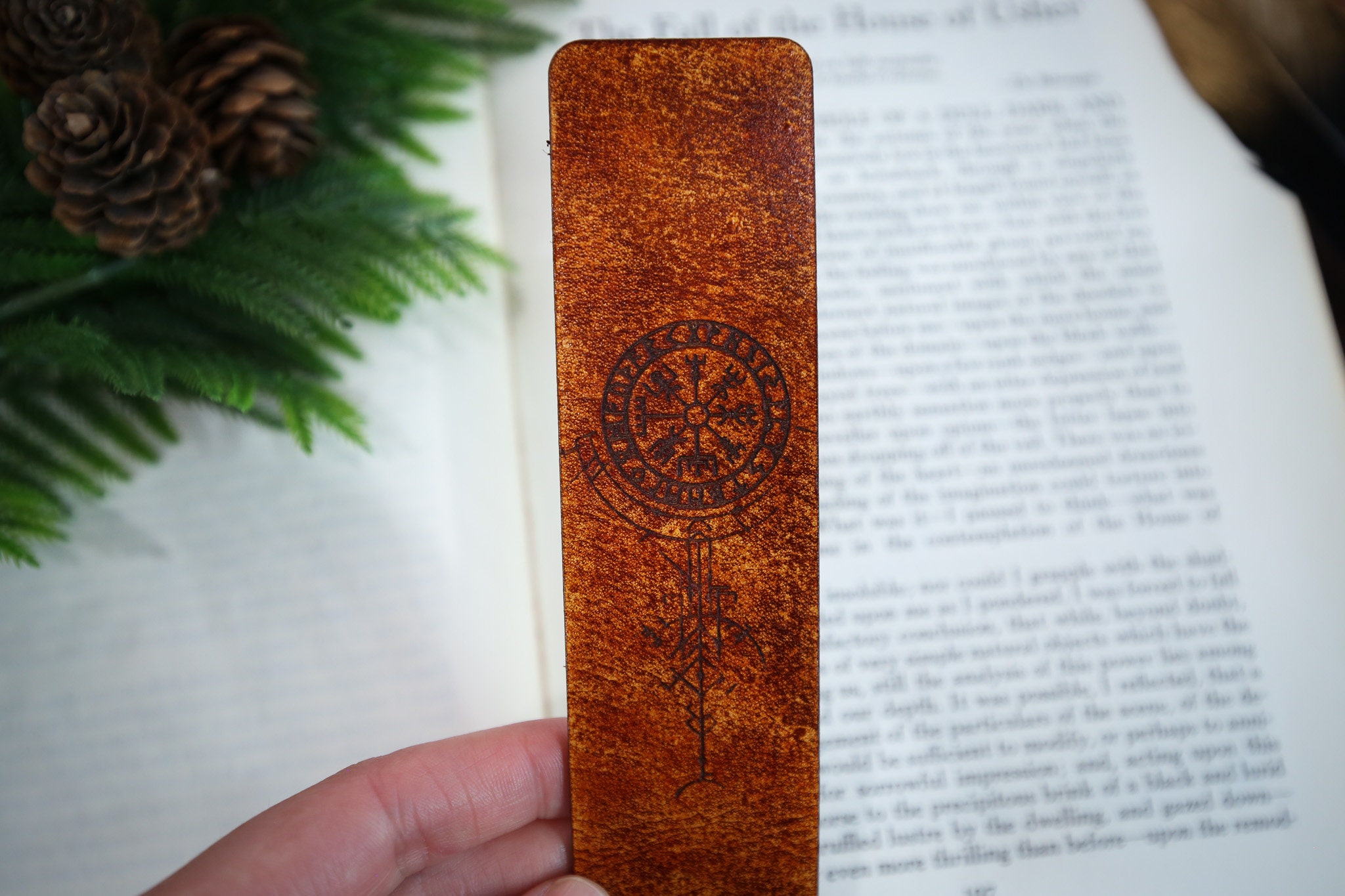 Viking Bookmark Vegvisir Compass Bookmark Viking Gifts - Etsy