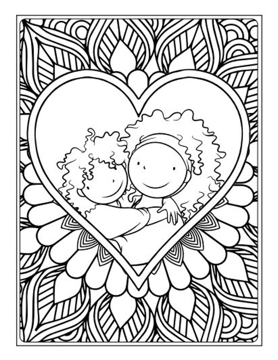 10 Printable Mother's Day Coloring Pages - Album 2 - Etsy