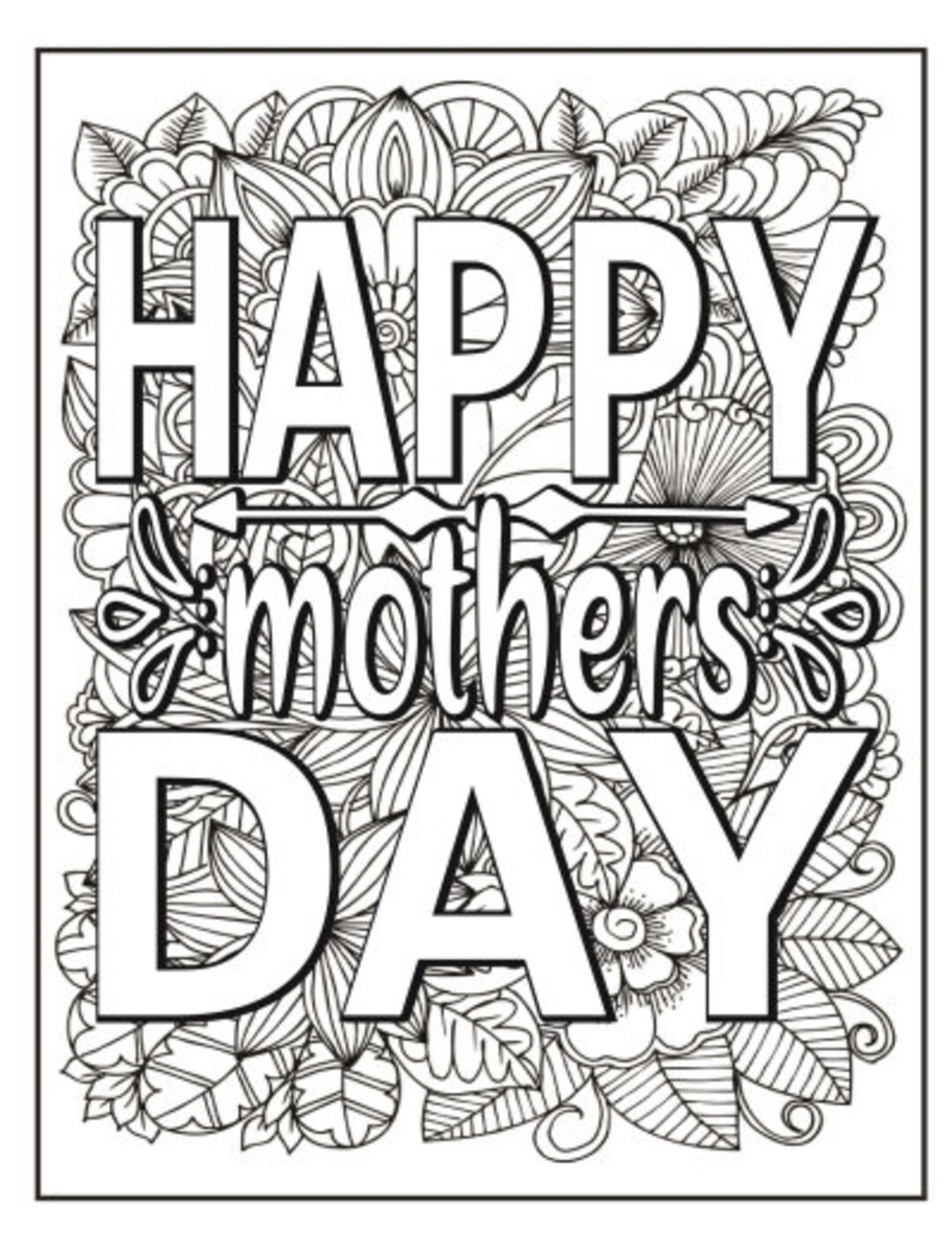 10 Printable Mother's Day Coloring Pages - Album 1 - Etsy