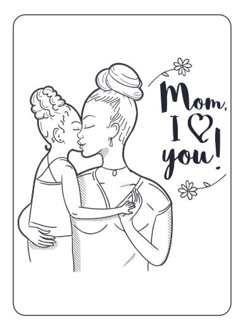 10 Printable Mother's Day Coloring Pages - Album 1 - Etsy