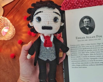 Edgar Allan Poe Articulated Paper Doll With 4 Mini Scenes the Raven ...
