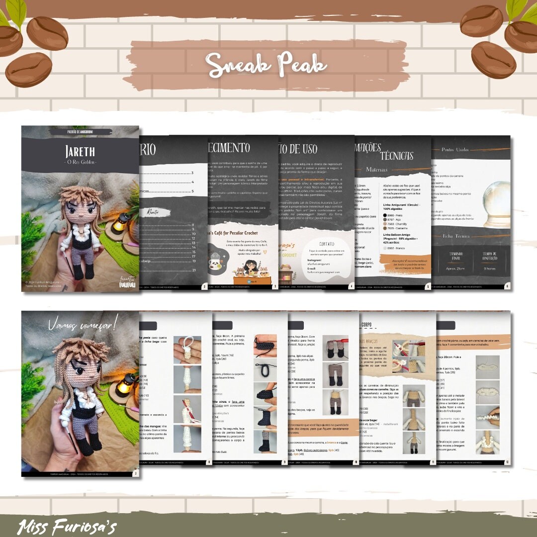 Goblin King Amigurumi Crochet Pattern: 80s Movie Doll (digital Download ...