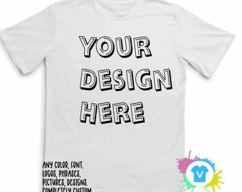 Custom Iron on Heat Transfer Vinyl Decal, DIY, Customize, Choose, Shirt ...