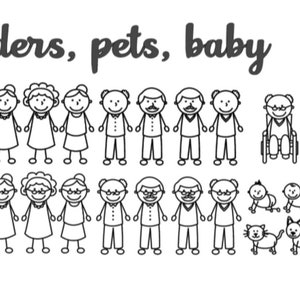 Customize Your Stick Figure Family Decal CHOSE YOUR - Etsy