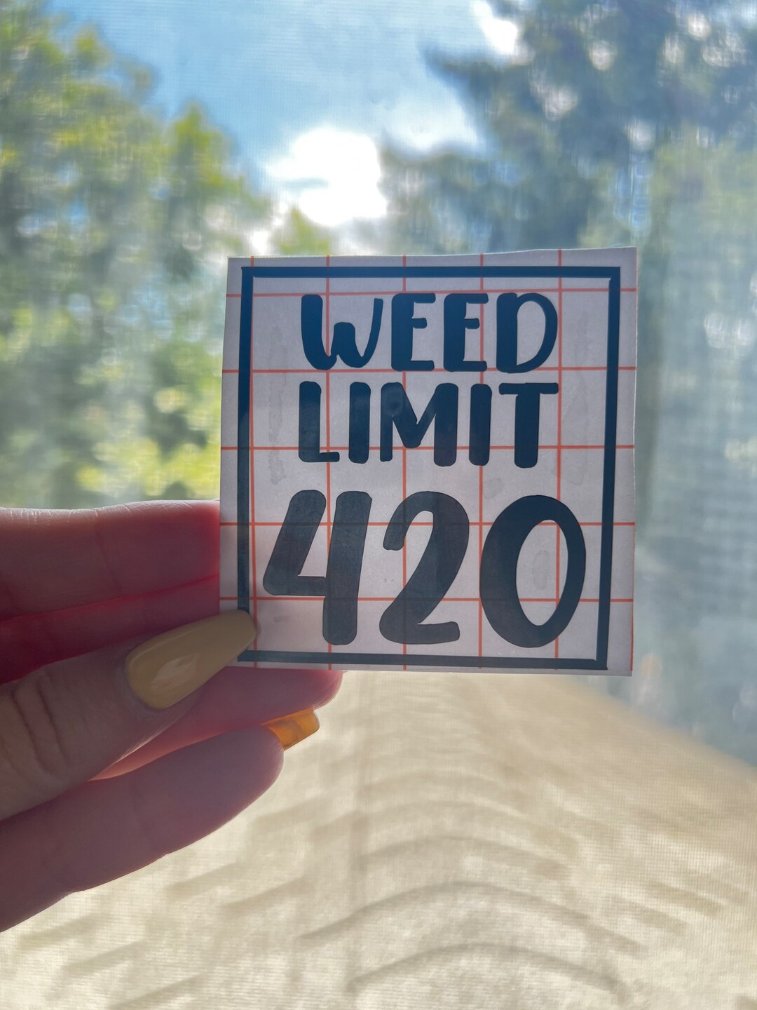 Weed Limit 420 Decal//bumper Sticker//laptop Sticker//tumbler - Etsy