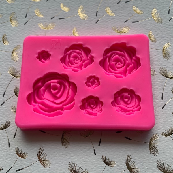 Rose Silicone Mold - Etsy