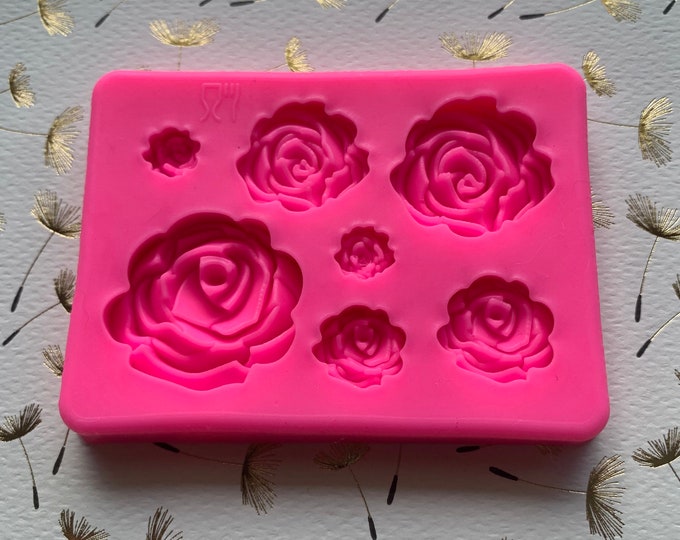 Rose Silicone Mold - Etsy