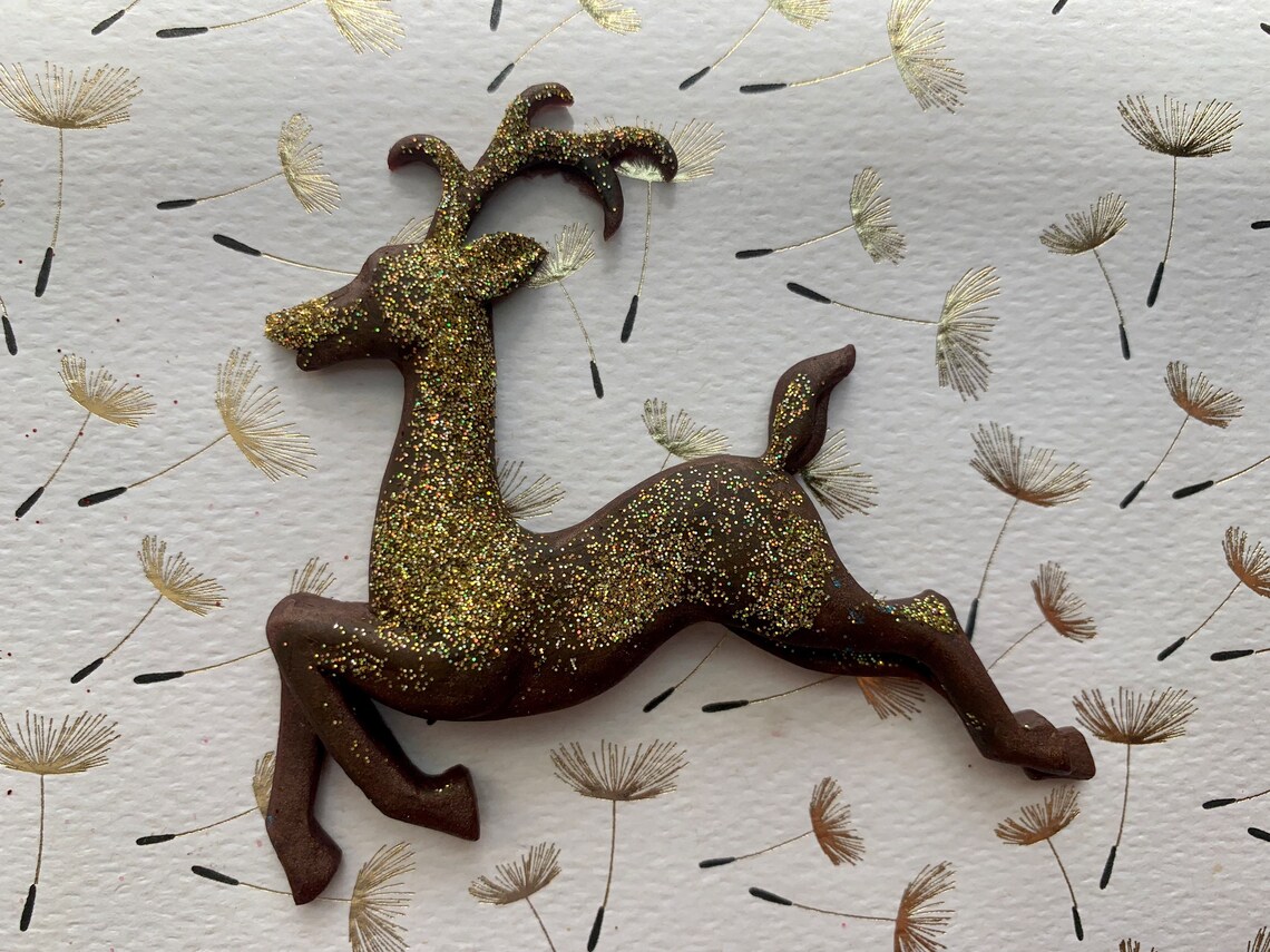 Reindeer Silicone Mold 3” Wide 2.8”tall .5”depth - Etsy