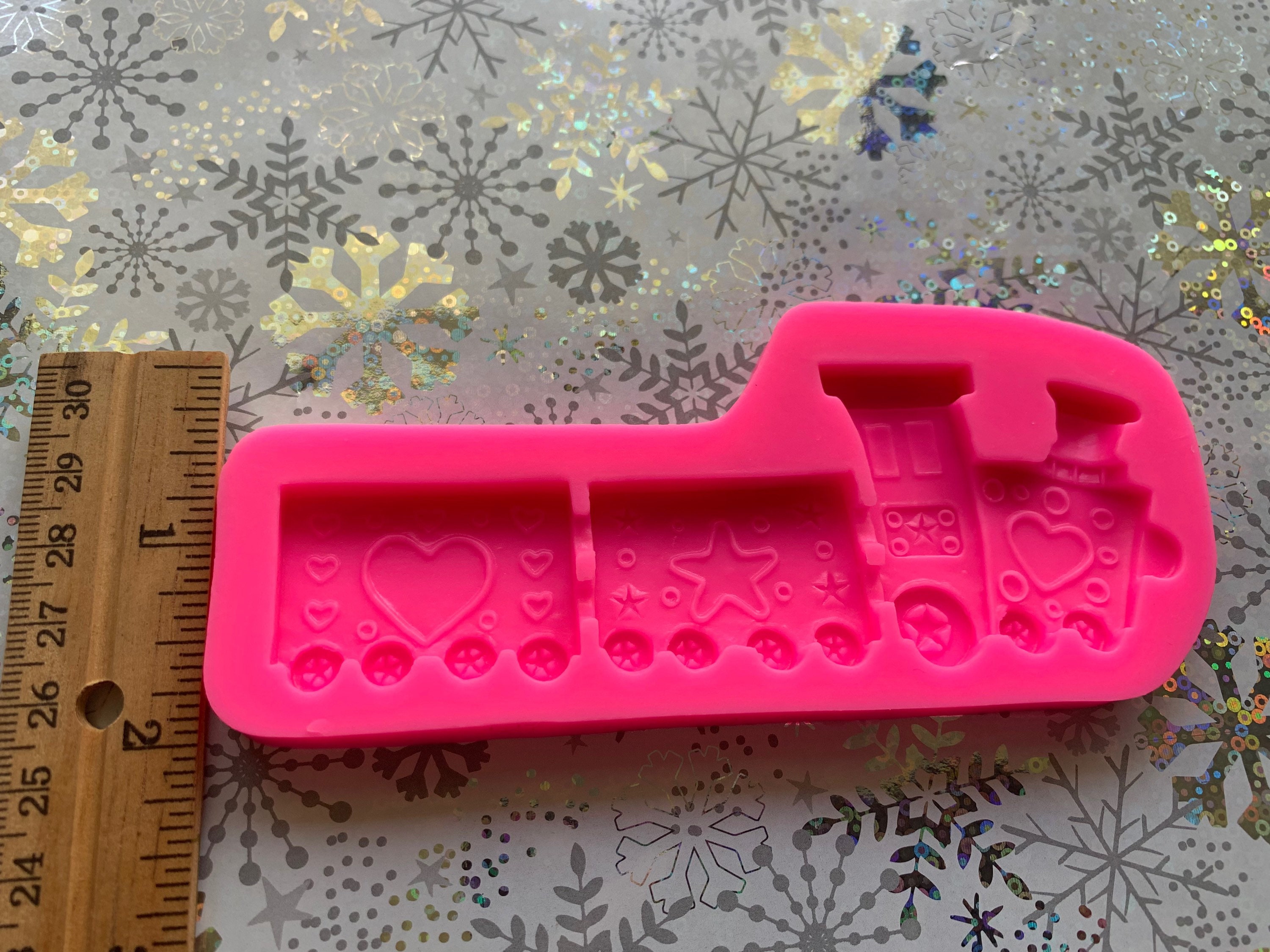 Train Silicone Mold 3D 4.9”L 1.75”W .4”D - Etsy
