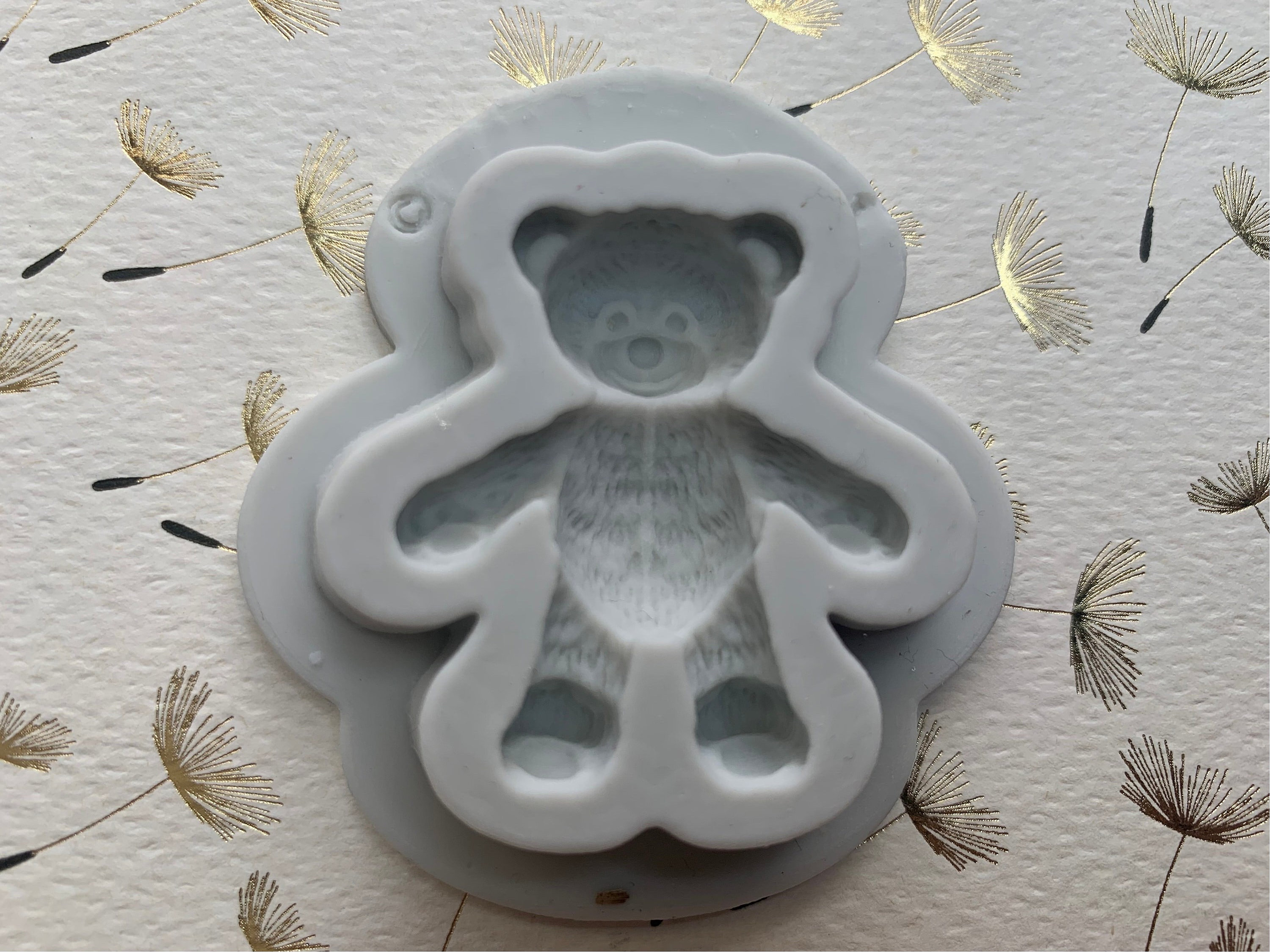 Teddy Bear Silicone Mold 3D 1.5 Tall 1.3wide .25depth - Etsy