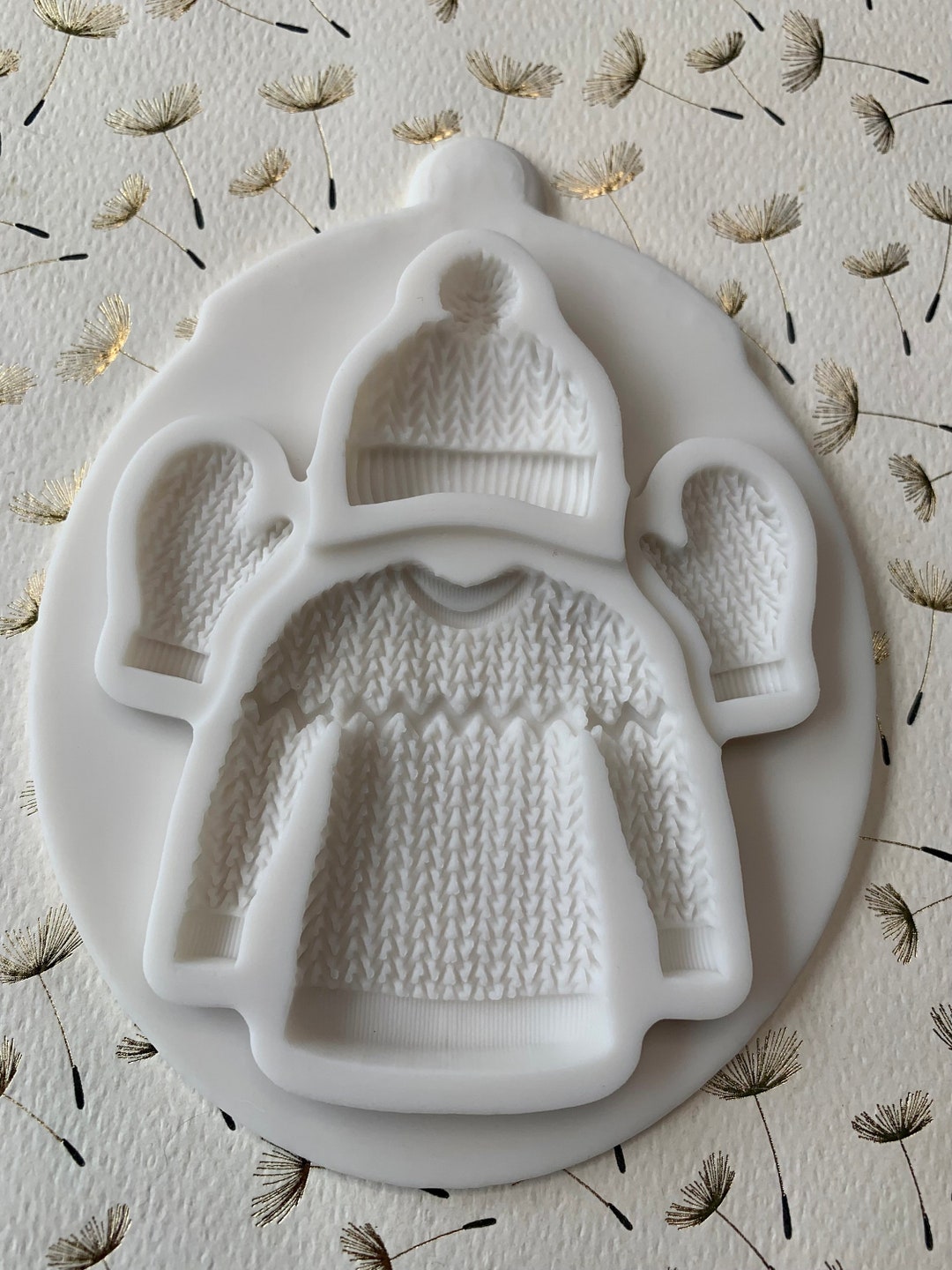 Winter Sweater Mitten Hat Silicone Mold 3D Sweater 2.25tall 2.75”wide ...
