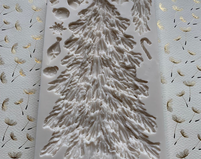 Large Christmas Tree Silicone Mold 7.5”long by 4”wide .5”depth - Etsy
