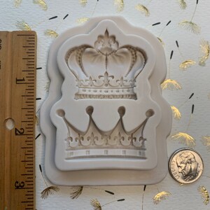 Crown Silicone Mold 3D 1.5”inches - Etsy