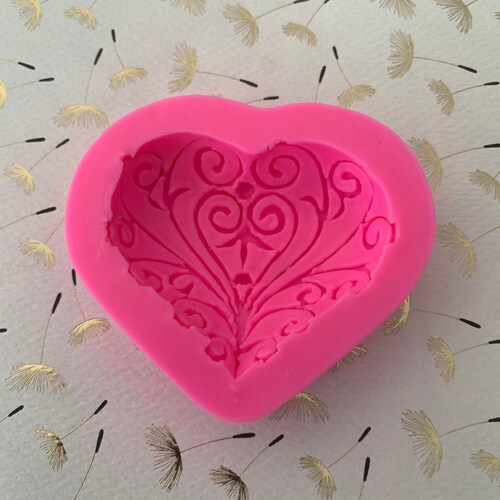 Heart Silicone Mold 3D - Etsy