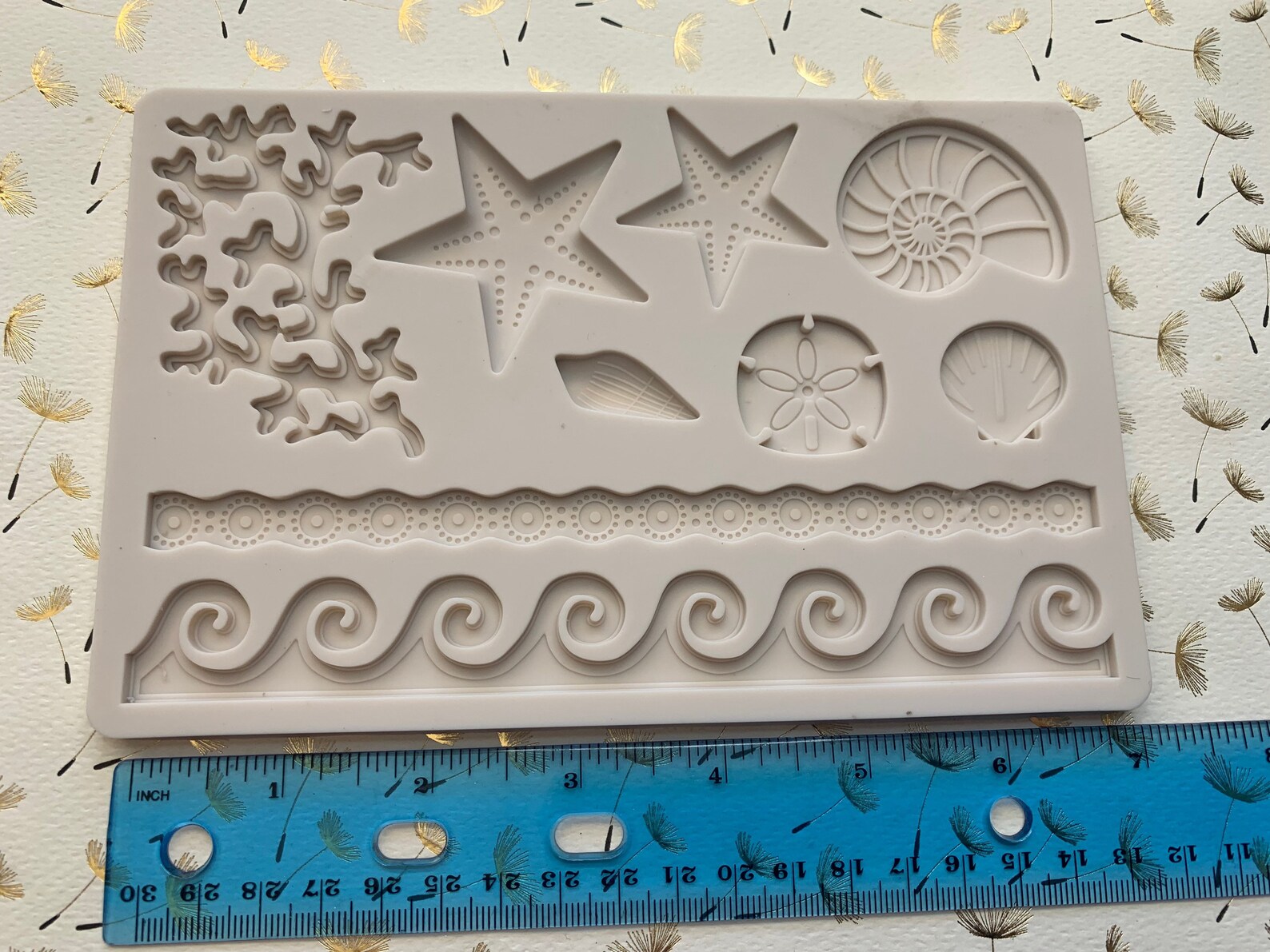 Ocean Themed Silicone Mold 3D Coral/shells/starfish - Etsy