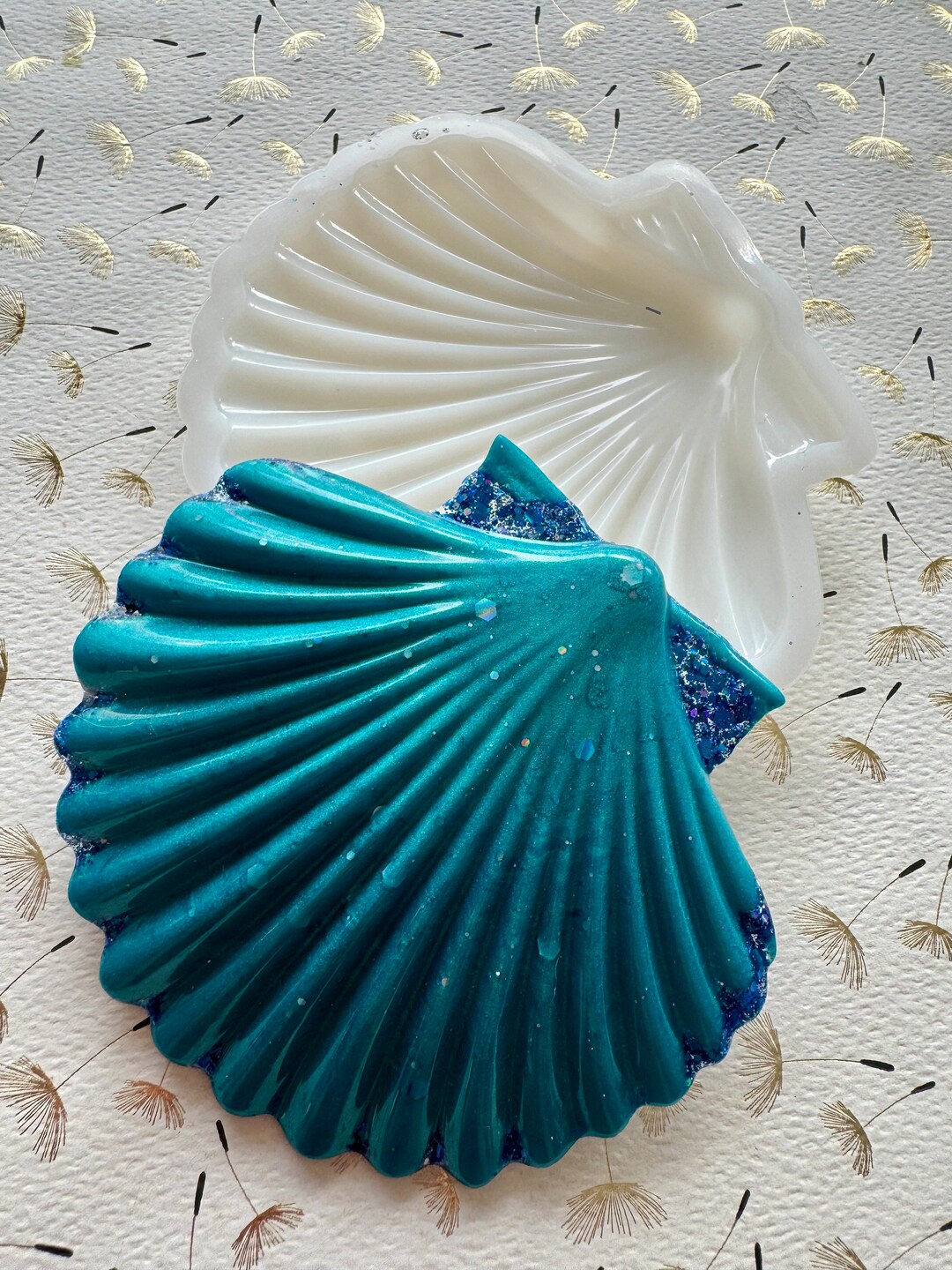 Seashell Silicone Mold for Resin Epoxy Fondant 3D 4” Wide 3.6”tall .4 ...