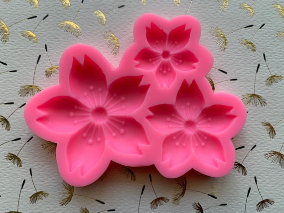 Sakura Cherry Blossoms Silicone Mold 3D Large Sakura 2 Inches - Etsy