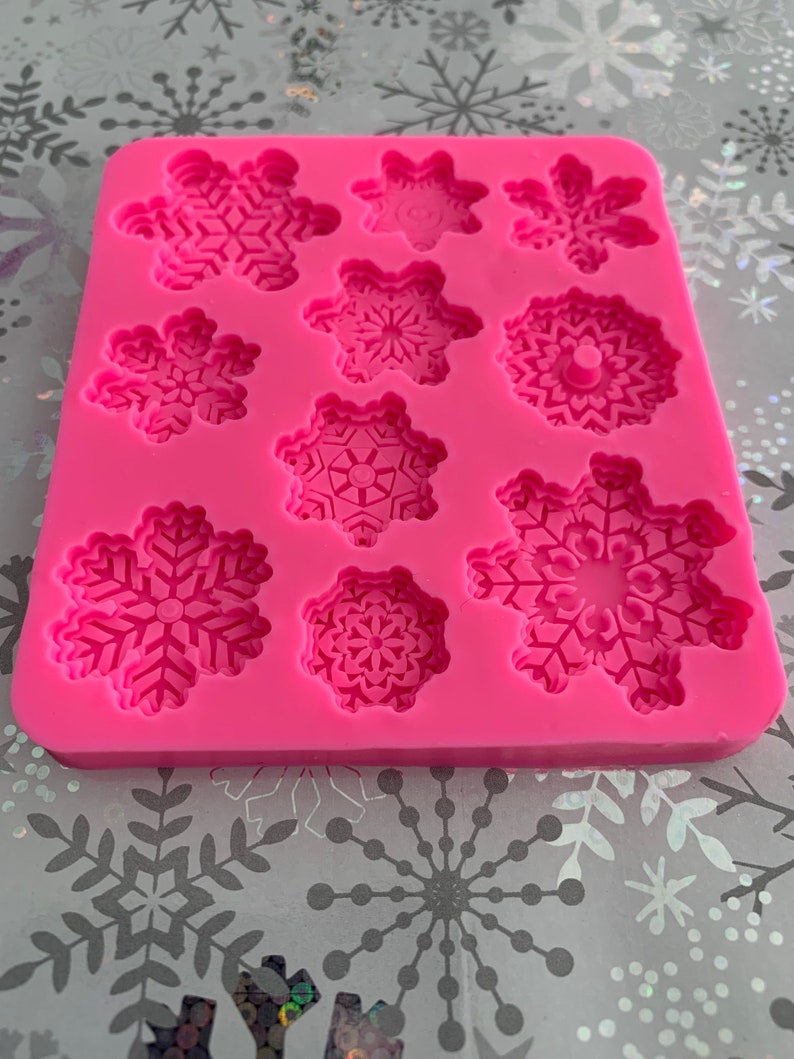 Snowflake Silicone Mold 3D Petite | Etsy