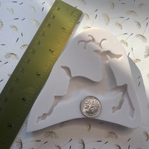 Reindeer Silicone Mold 3” Wide 2.8”tall .5”depth - Etsy