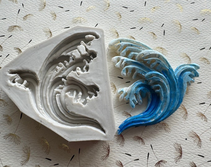 Ocean Waves Silicone Mold 3”tall 3”wide .5”deep - Etsy