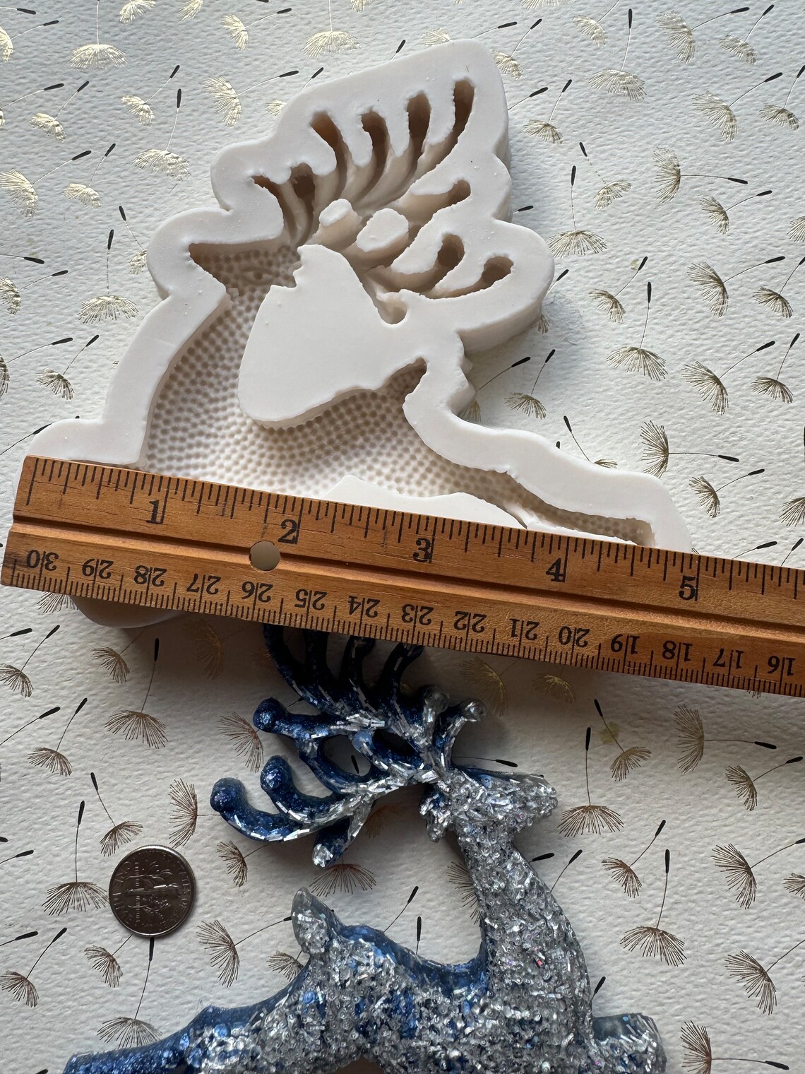 Reindeer Silicone Mold 4.75”wide 4.75”tall .7”depth - Etsy