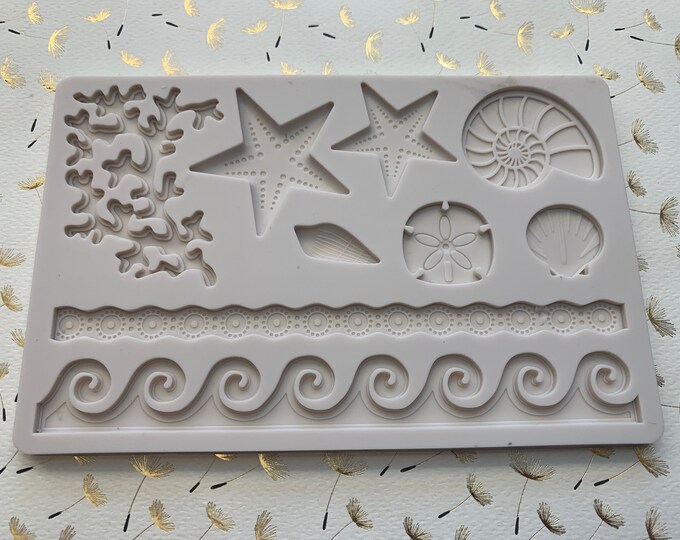 Ocean Themed Silicone Mold 3D Coral/shells/starfish - Etsy