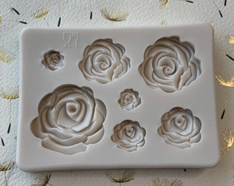 Rose Silicone Mold - Etsy