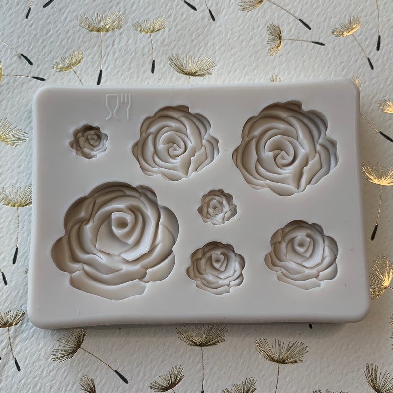 Rose Silicone Mold - Etsy