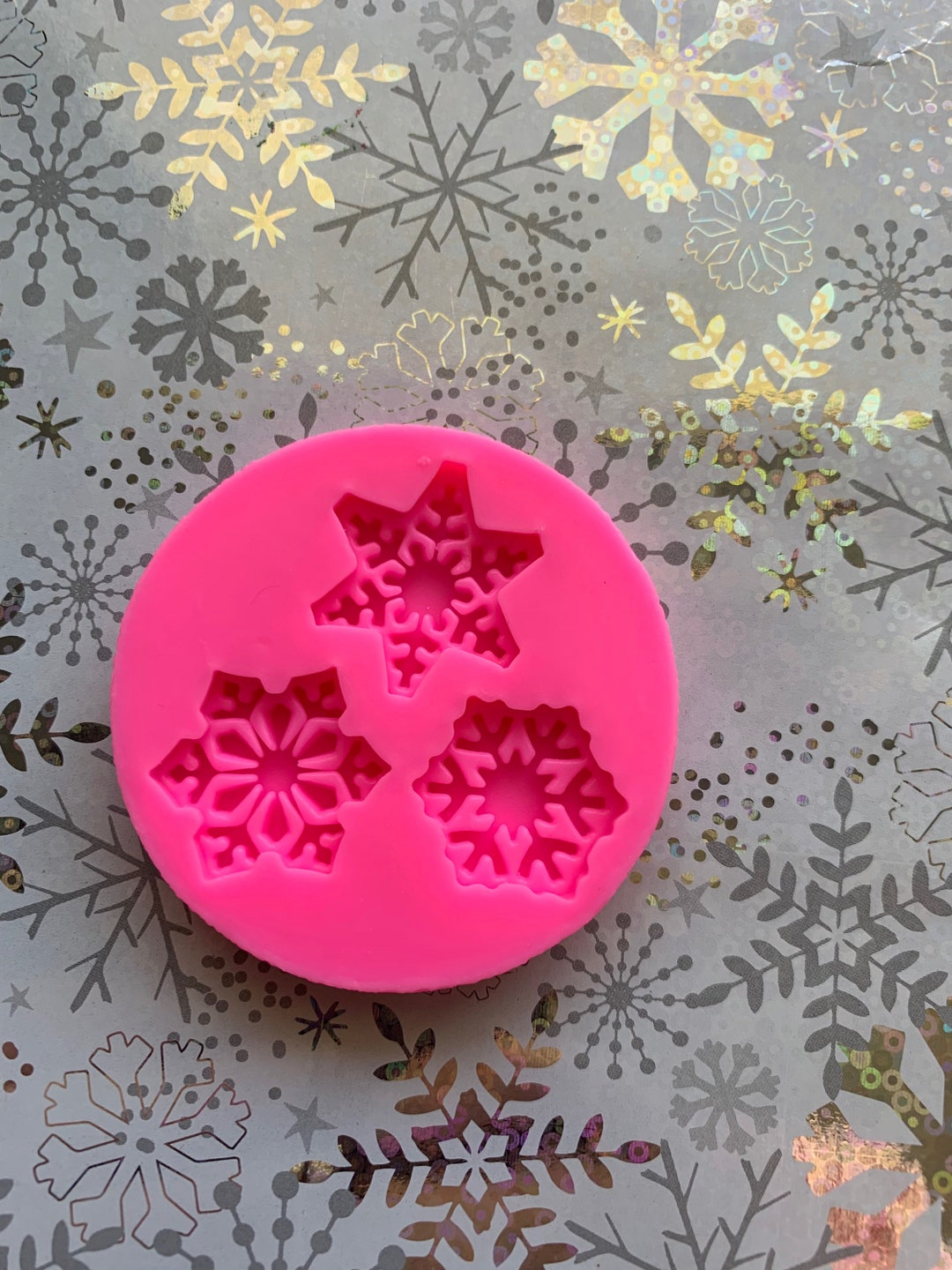 Snowflake Silicone Mold 3D Petite - Etsy