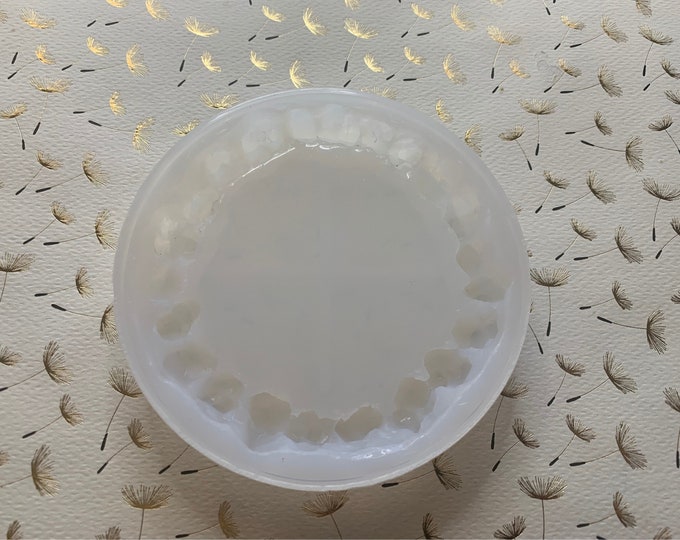 Crystal Edge Coaster Silicone Mold Glossy Finish 4.25” Diameter .9 ...