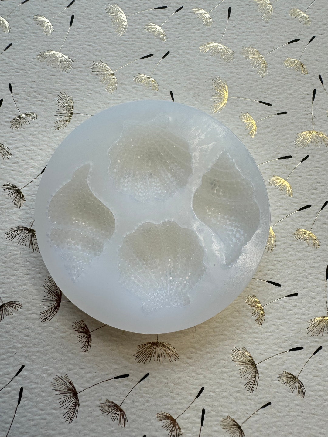Sea Shells Silicone Clear Mold 1”tall .5”wide .75”tall .75”wide .5 ...