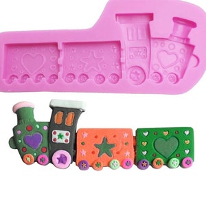Train Silicone Mold 3D 4.9”L 1.75”W .4”D - Etsy