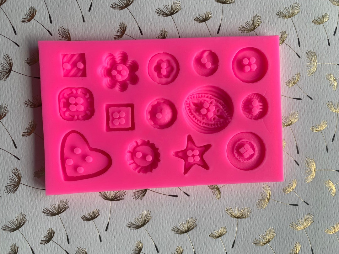 Buttons Silicone Mold 3D - Etsy