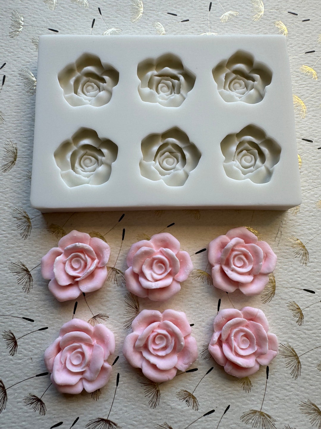 Roses Silicone Mold 1”diameter.5”depth - Etsy