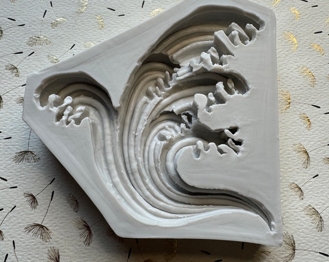 Ocean Waves Silicone Mold 4”tall 4.75”wide 1”depth - Etsy
