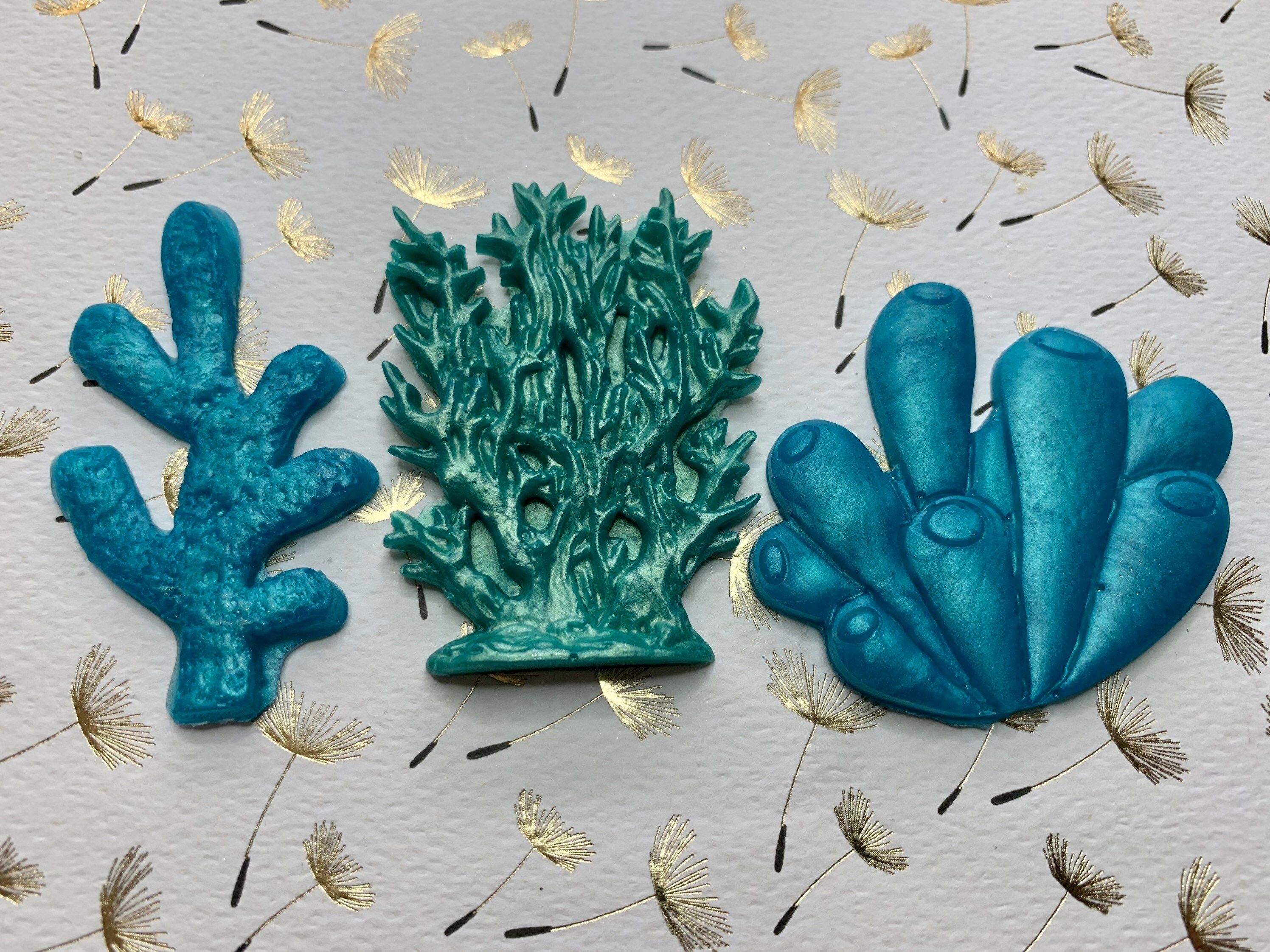 Molde de silicona de coral - Etsy España