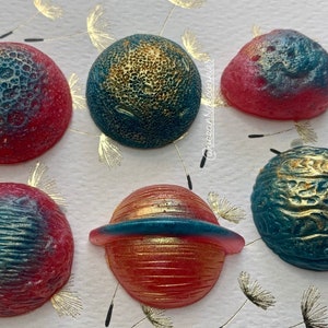 Planets Space Silicone Mold 3D 6 Cavities 1.1” Tall 1.25wide .6”depth ...