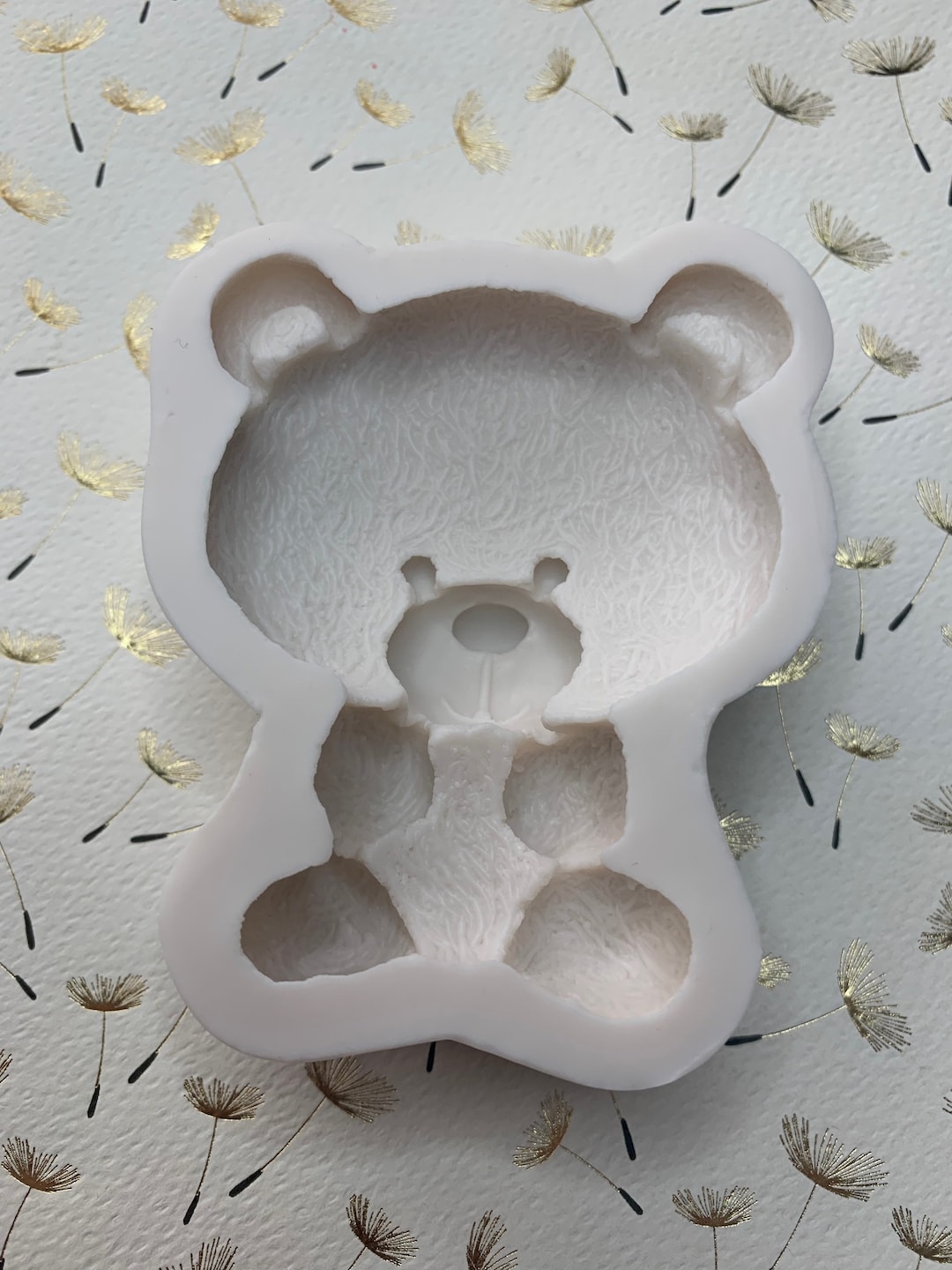 Teddy Bear Silicone Mold 3D 3” Tall 2.6” Wide 1.2” Depth - Etsy