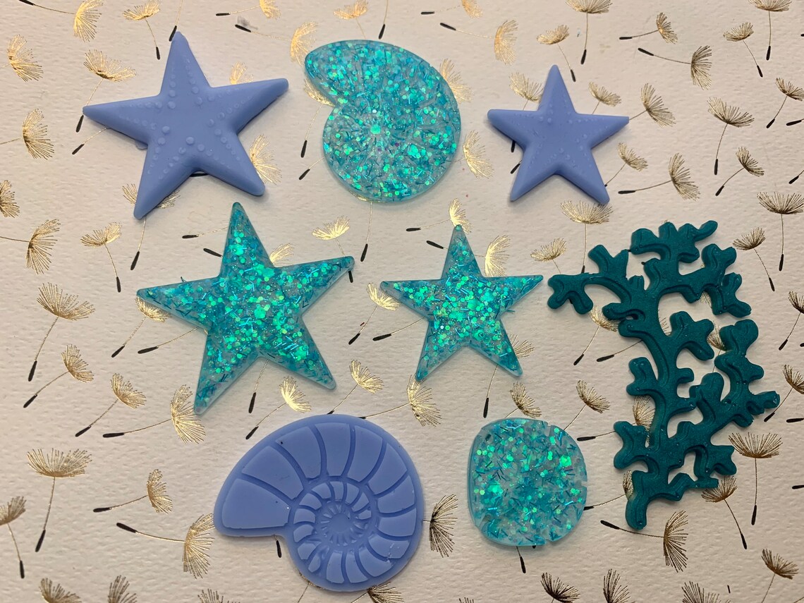 Ocean Themed Silicone Mold 3D Coral/shells/starfish - Etsy