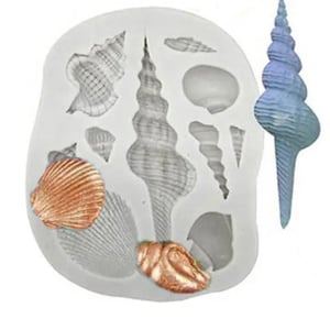 Sea Shells Silicone Mold 3D - Etsy