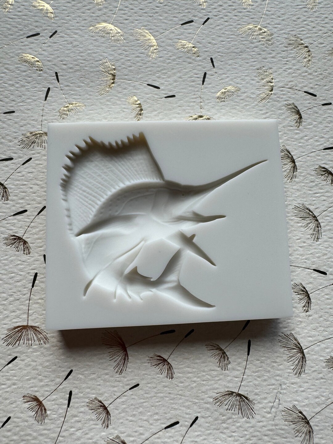 Marlin Swordfish Sailfish Fish Silicone Mold 2.25” Wide 2.3”tall .6 ...
